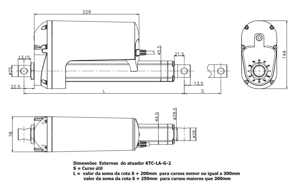Atuador Linear Industrial - Kalatec Automação