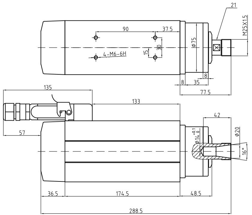Spindle 2.2kw - Kalatec Automação - Máxima Performance a 18.000 RPM